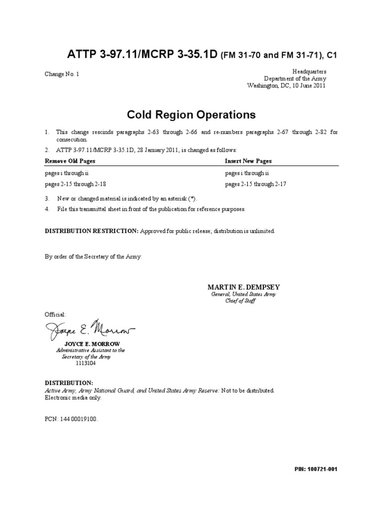 ATTP 3 - 97x11c1 | PDF | United States Army | United States Marine Corps