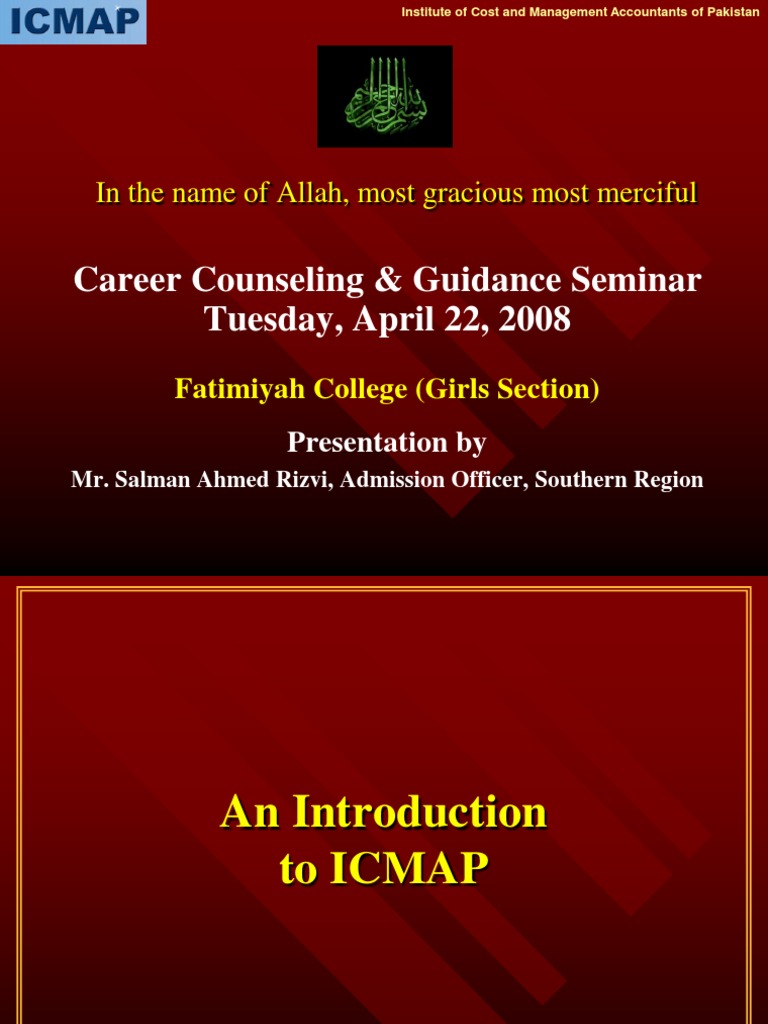 ICMA | PDF | Accountant | Academic Degree