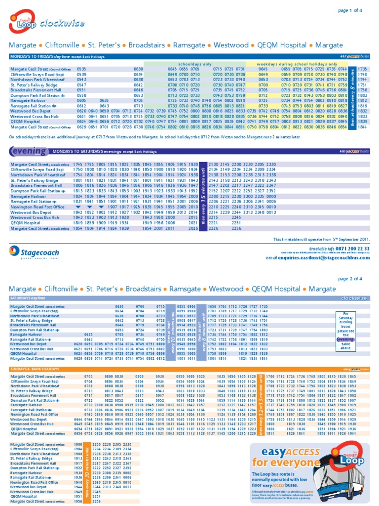 Timetable 14723 Thanet Loop | PDF | Land Transport | Rail Transport