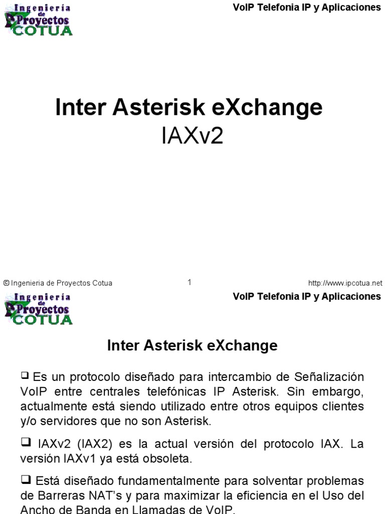 Cap7 Protocolos de Senalizacion IAX2 y SCCP Skinny | PDF | Voz sobre IP ...