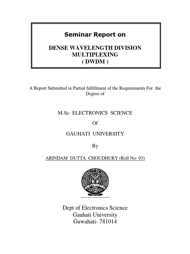 An Overview of DWDM | PDF | Wavelength Division Multiplexing | Laser