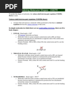Molecular Geometry Table Guide | PDF
