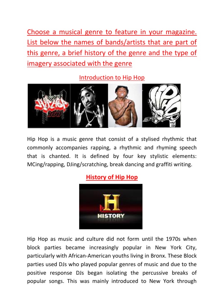 Hip Hop Research | PDF | Hip Hop Music | Rapping