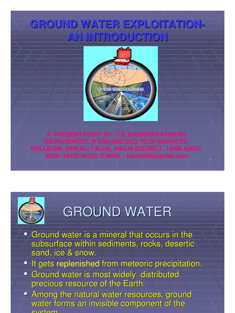 Groundwater Exploration Techniques Overview | PDF | Drilling Rig | Aquifer