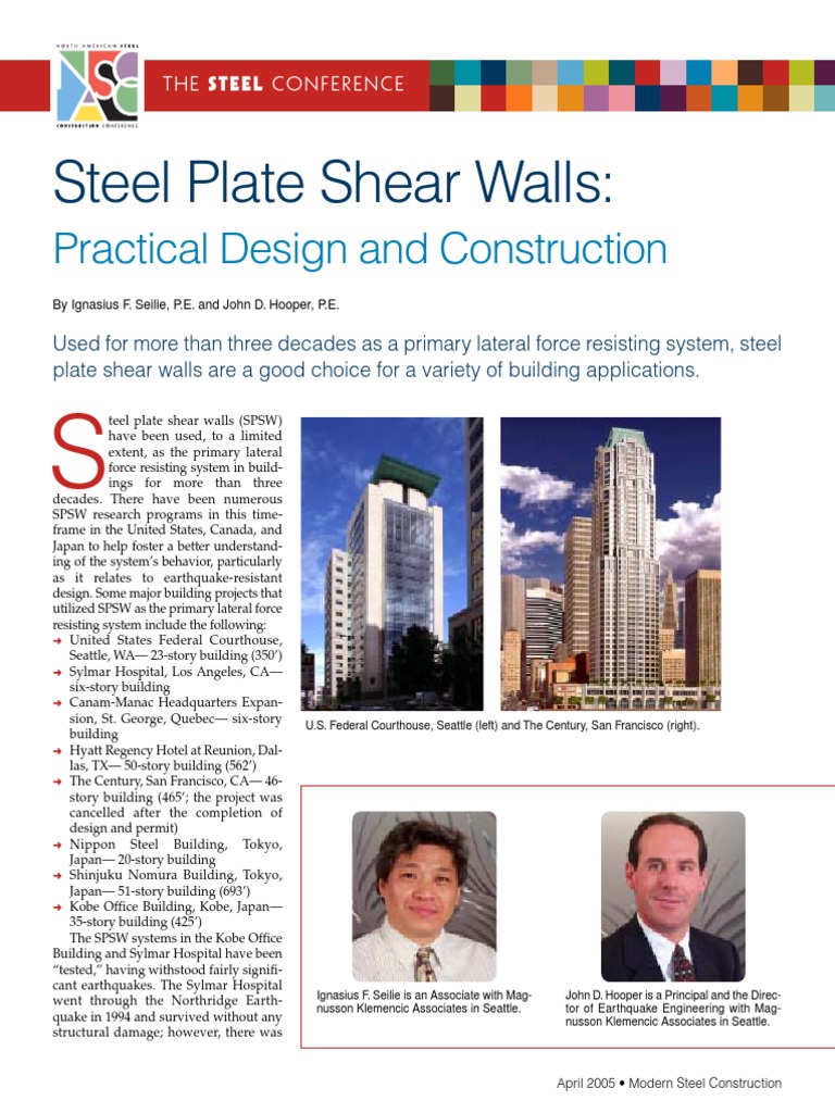 Steel Plate Shear Wall Design Example