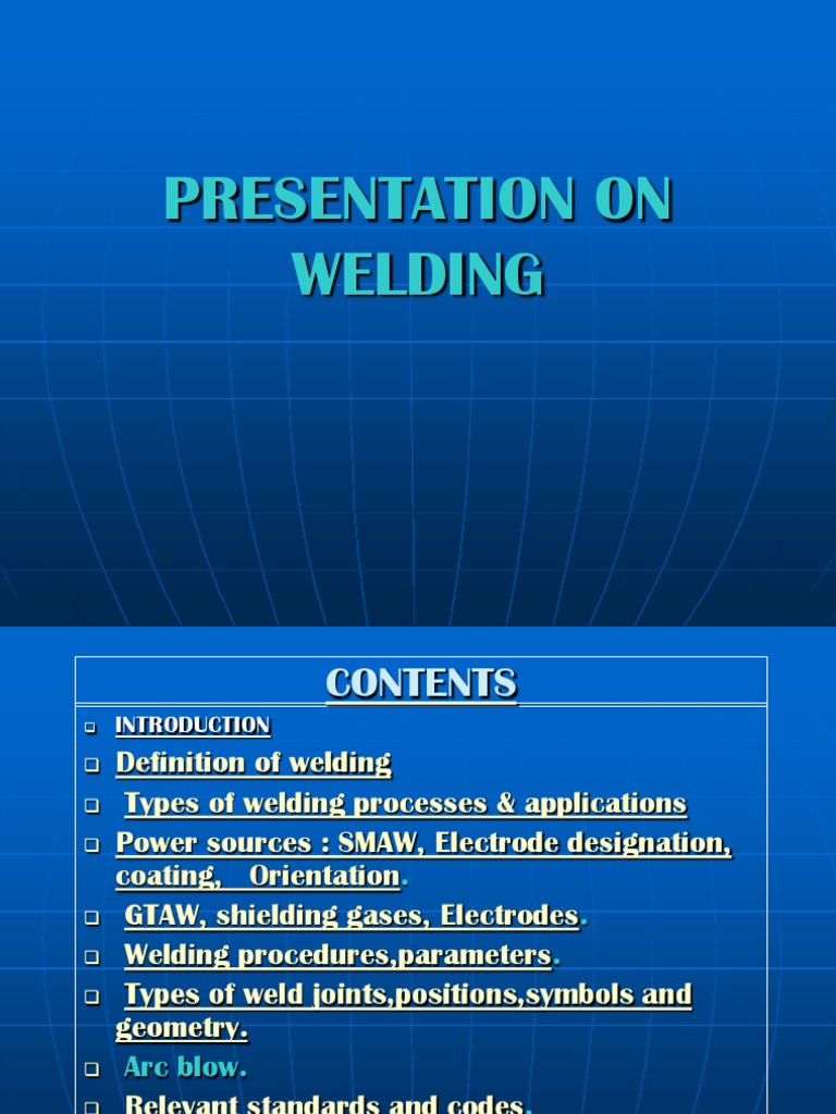 Welding Types Procedures Parameters | PDF | Welding | Construction