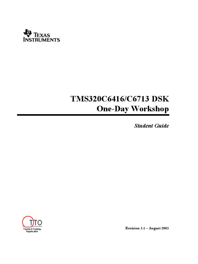 Thuc Tap DSP KIT c6713 | PDF