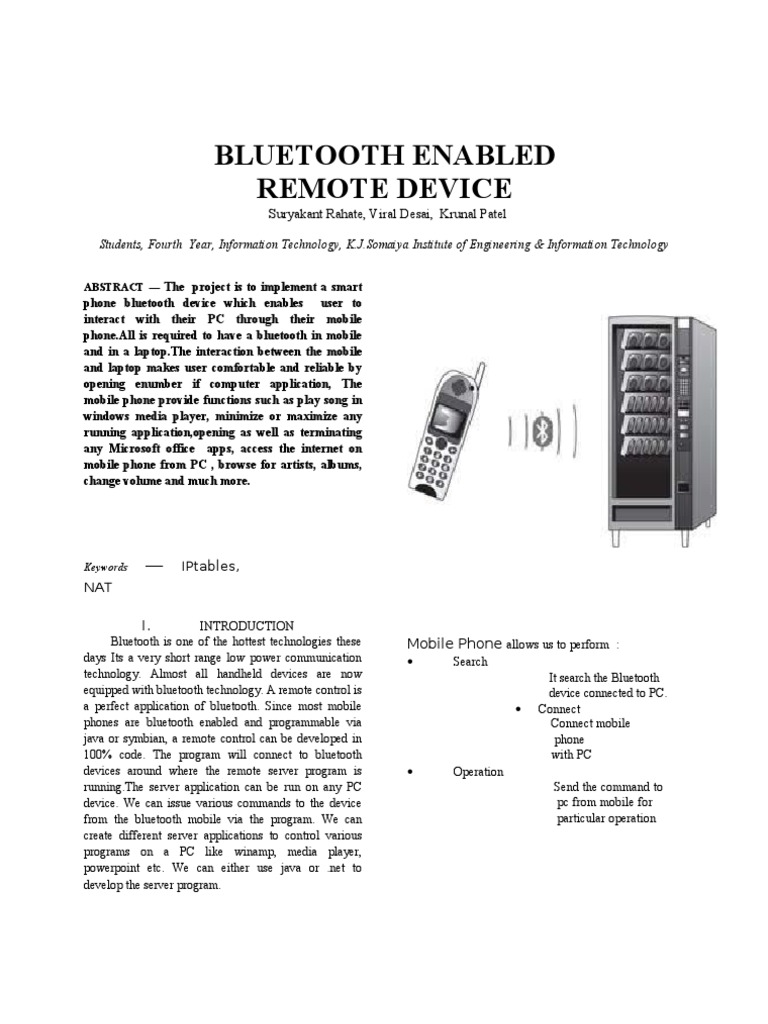 Bluetooth TPP | PDF | Bluetooth | Communications Protocols