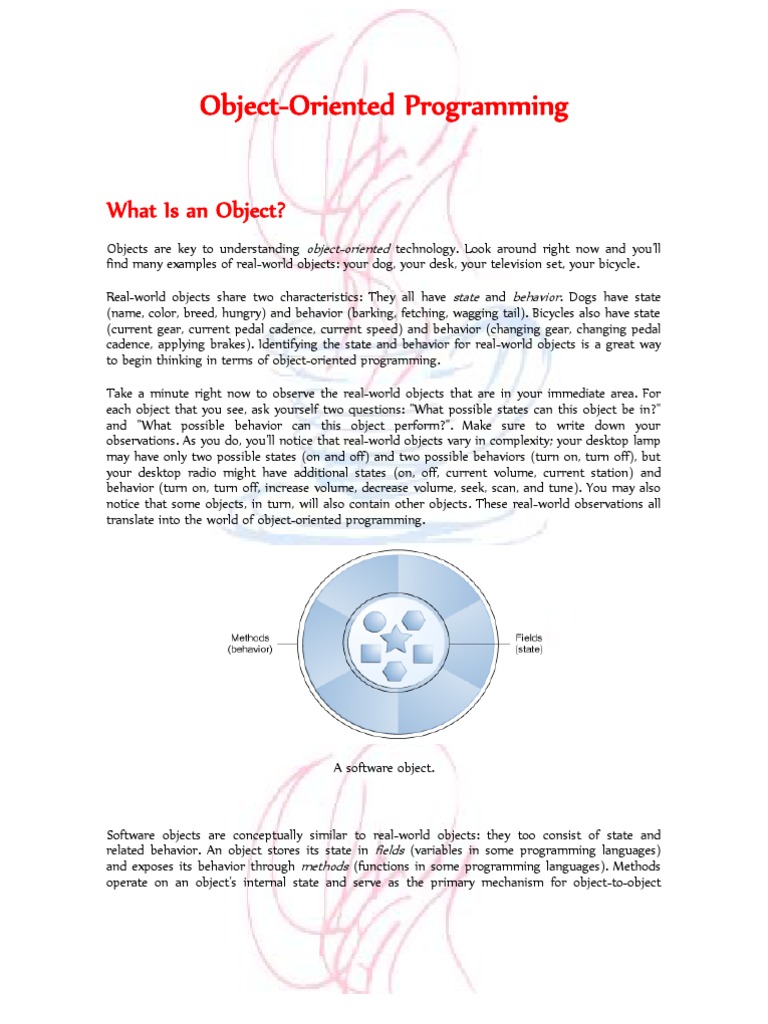Understanding Object-Oriented Programming | PDF | Class (Computer ...