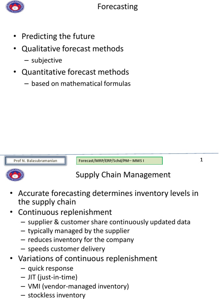 An Overview of Forecasting Methods and Techniques for Demand Planning ...