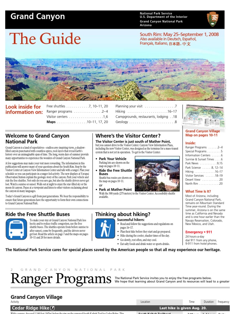 The Guide: Grand Canyon | PDF | Grand Canyon | Civilian Conservation Corps