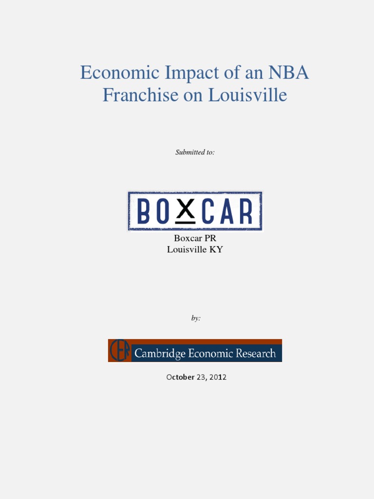 Cambridge Economic Research's Study On The Economic Impact of An NBA ...