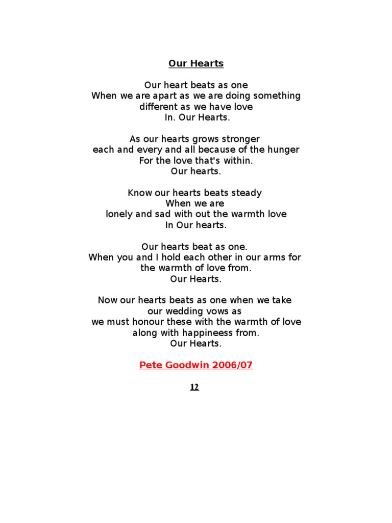 The Power of Love in Our Hearts | PDF