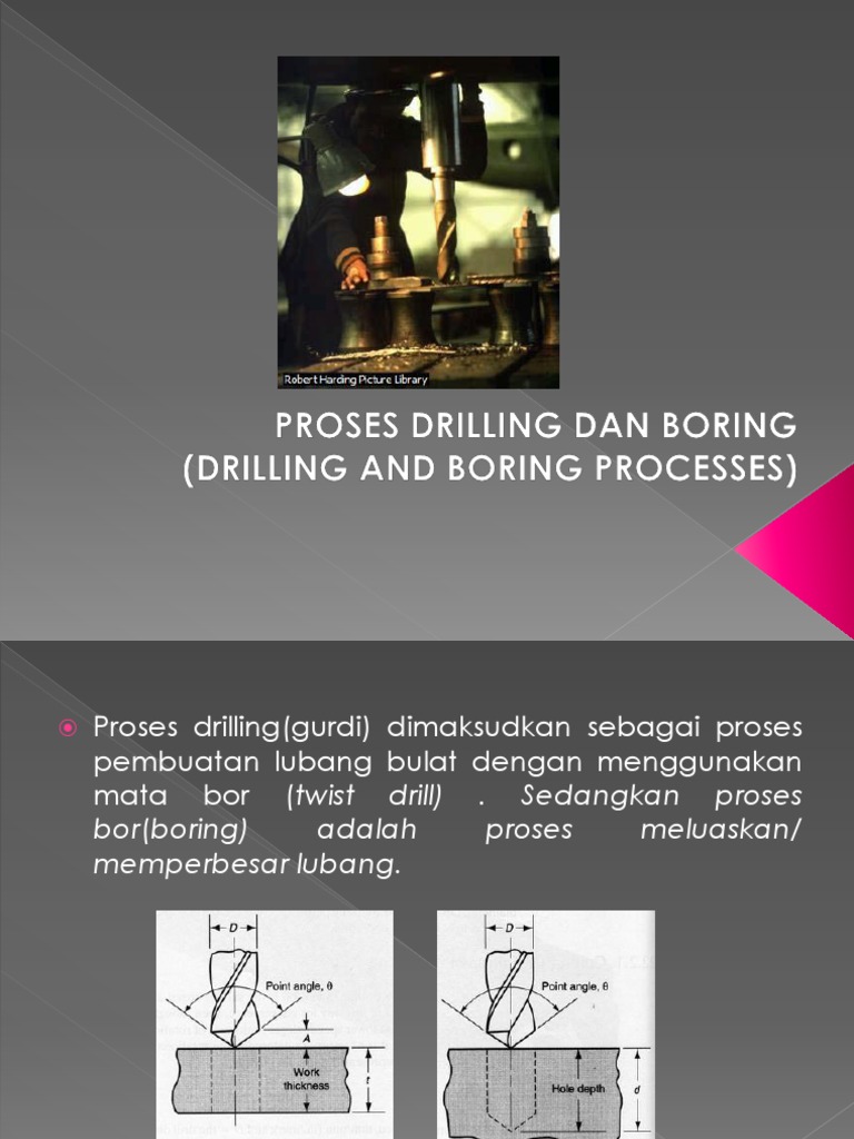 Proses Drilling dan Boring dalam Mesin | PDF