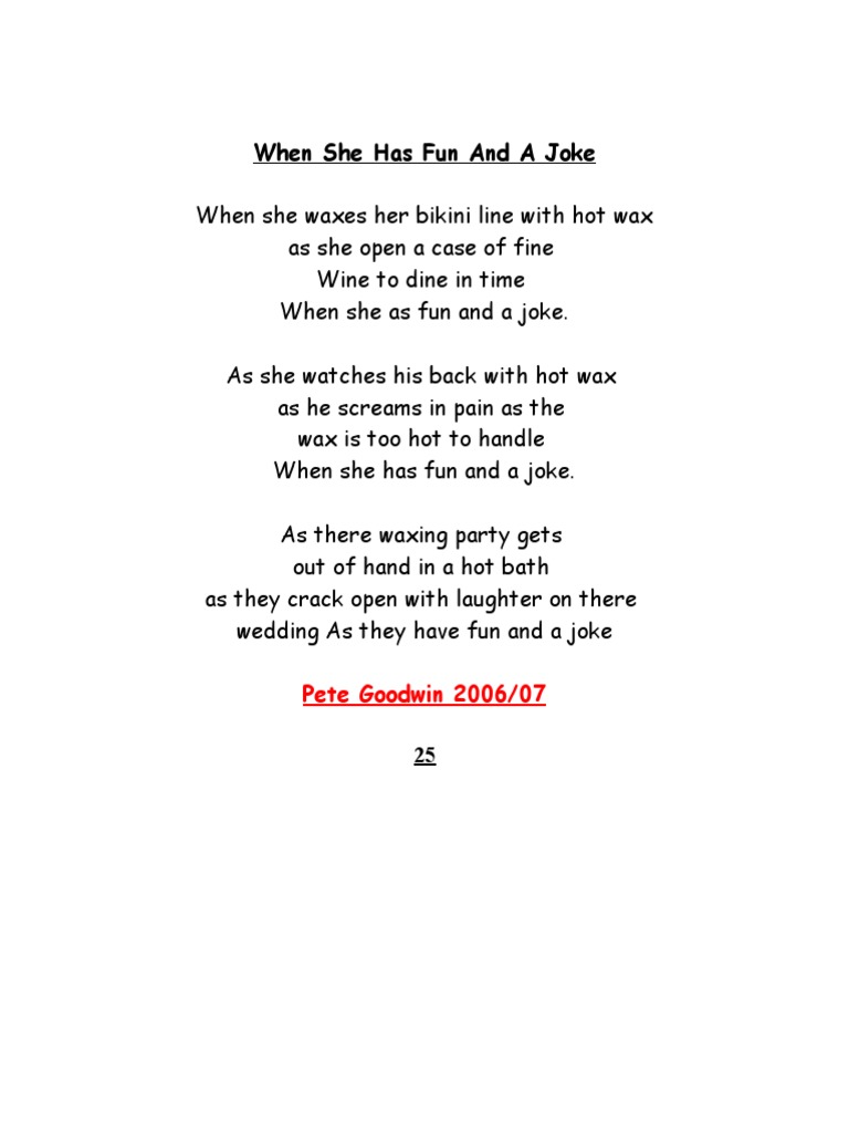25) When She As Fun and A Joke | PDF