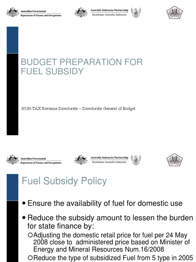 Budget Preparation For Fuel Subsidy | PDF | Gasoline | Petroleum