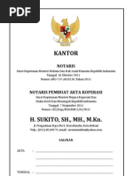 Contoh SK Pengesahan Akta Pendirian PT. DUM | PDF