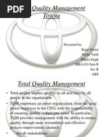 Toyota Implementation of Total Quality Management | PDF | Enterprise ...