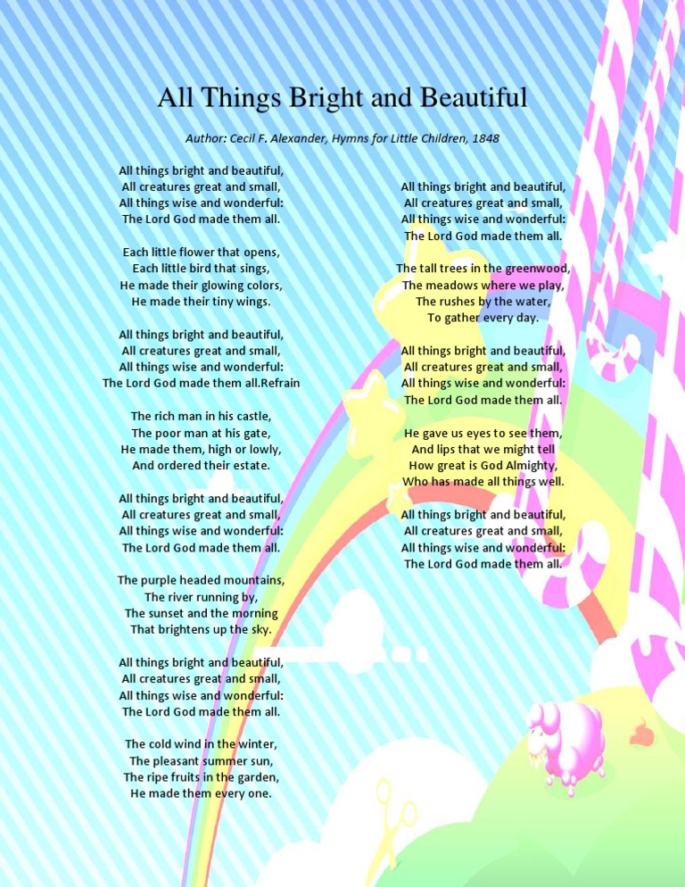 All Things Bright And Beautiful