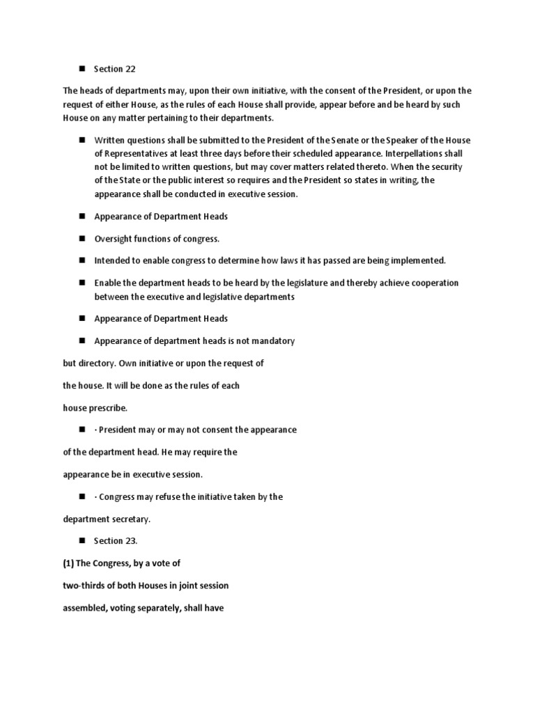 Congressional Oversight and War Powers | PDF | United States Congress ...