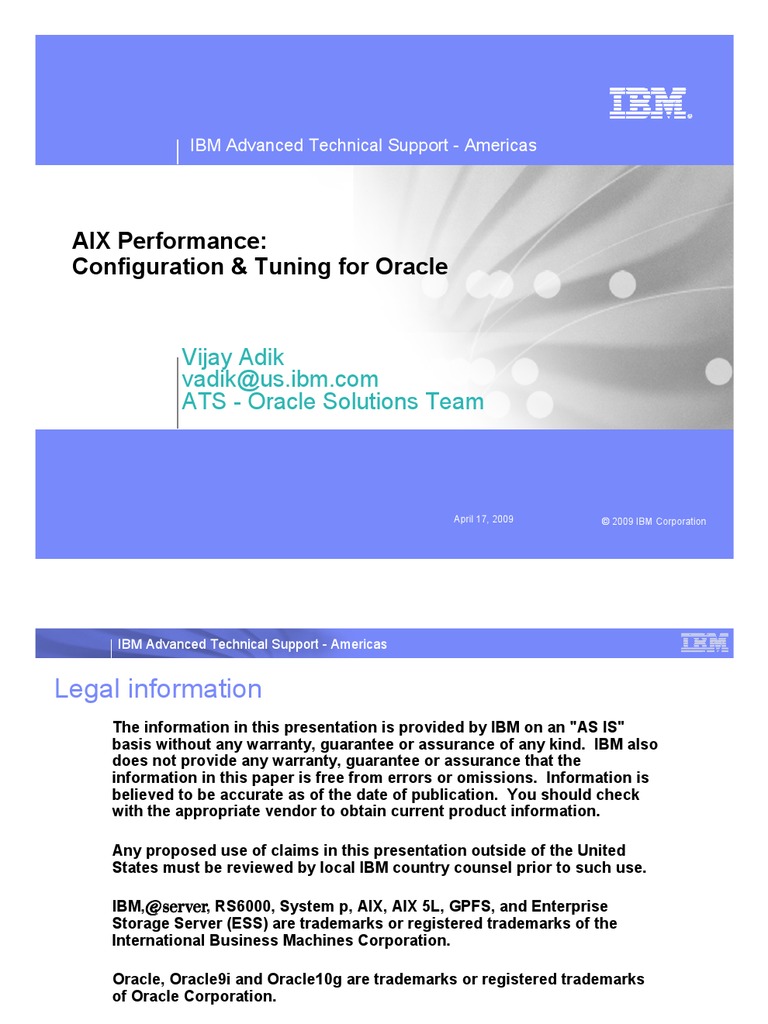 Oracle Aixtuning1 Pdf Oracle Database File System 