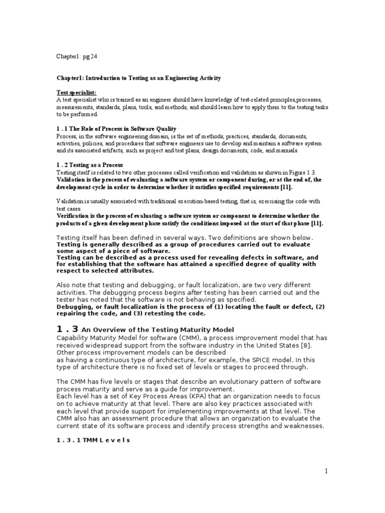 Testing Notes Software Testing Reliability Engineering 4015