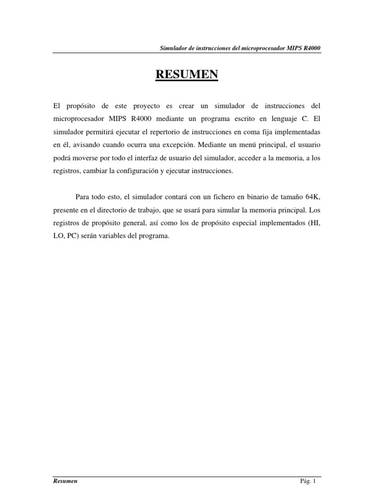 Mips R4000 | PDF | Conjunto de instrucciones de Mips | Caché (Computación)