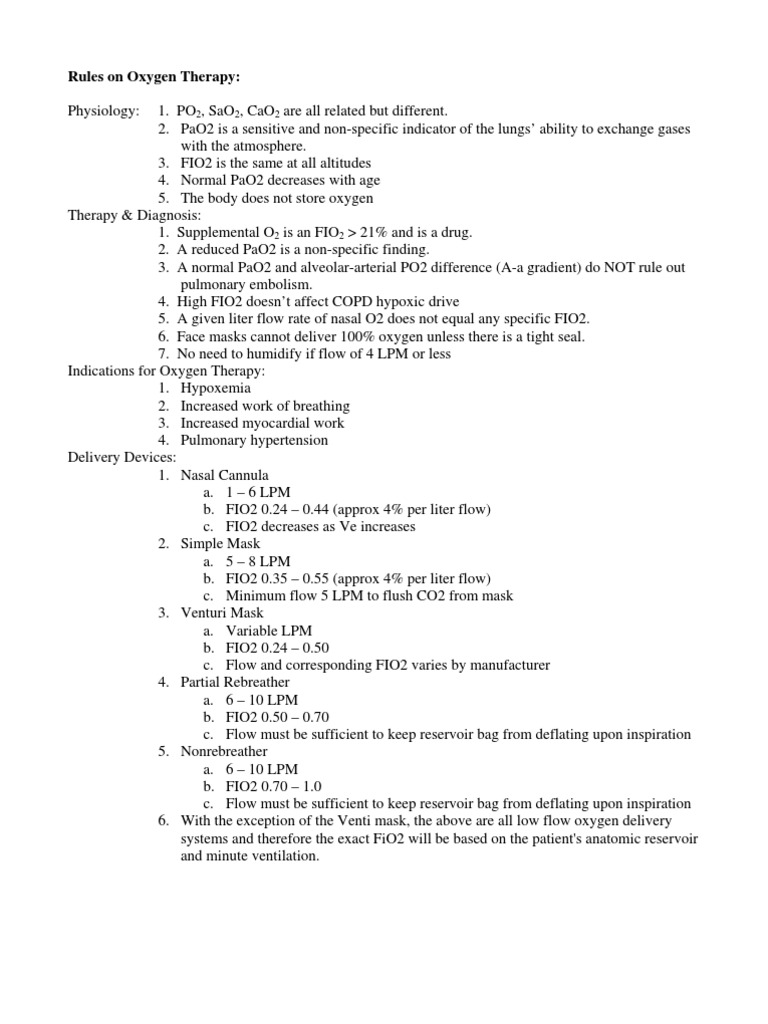Oxygenation and Oxygen Therapy | Download Free PDF | Hemoglobin | Breathing