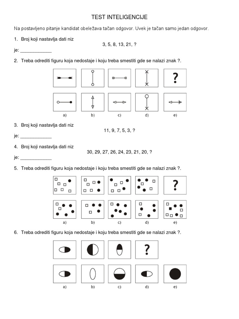 Test Inteligencije