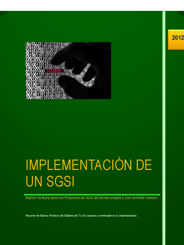 Implementación de Un Sgsi | PDF | Seguridad de información ...