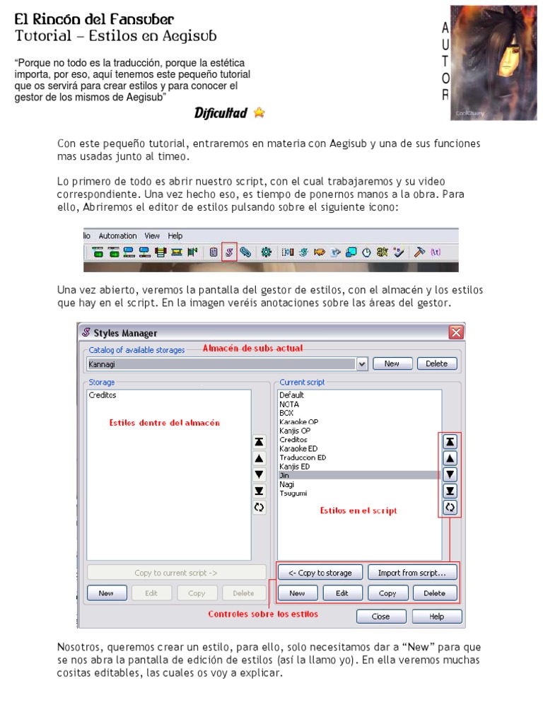 TUTORIAL Estilos en Aegisub | PDF | Ocio | Science
