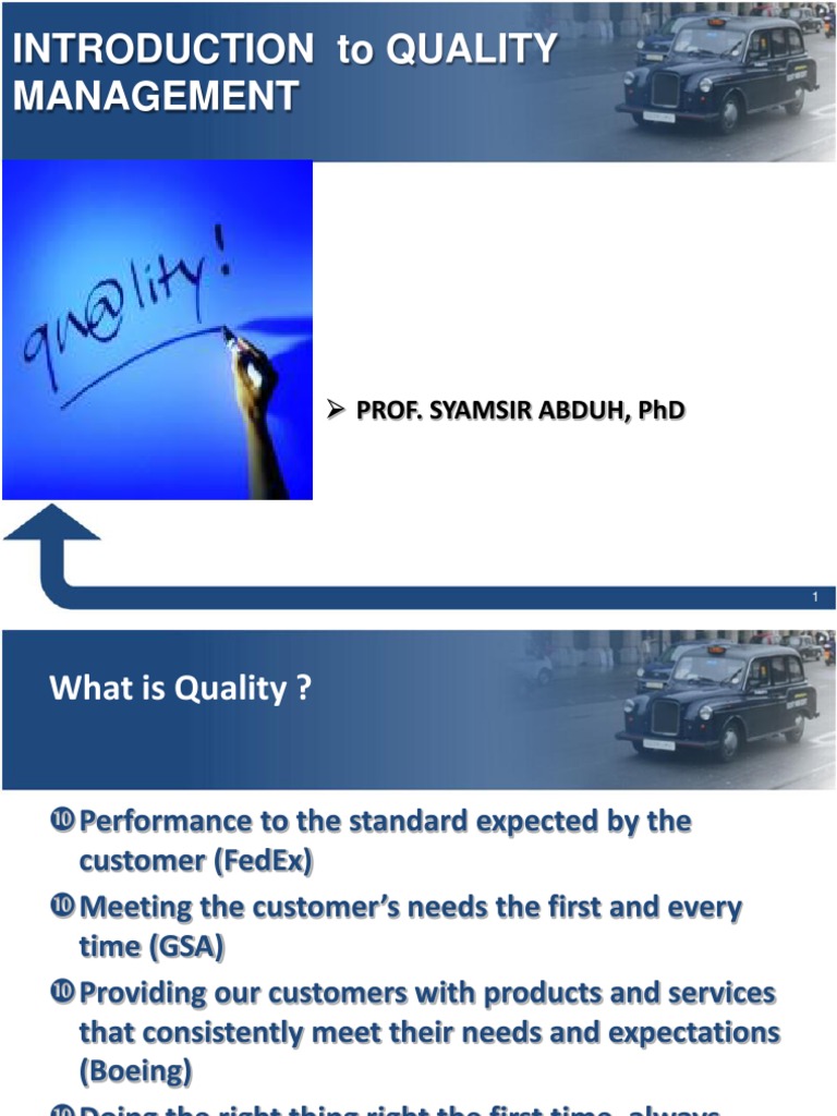 Quality Management Essentials | PDF | Quality Management | Quality ...