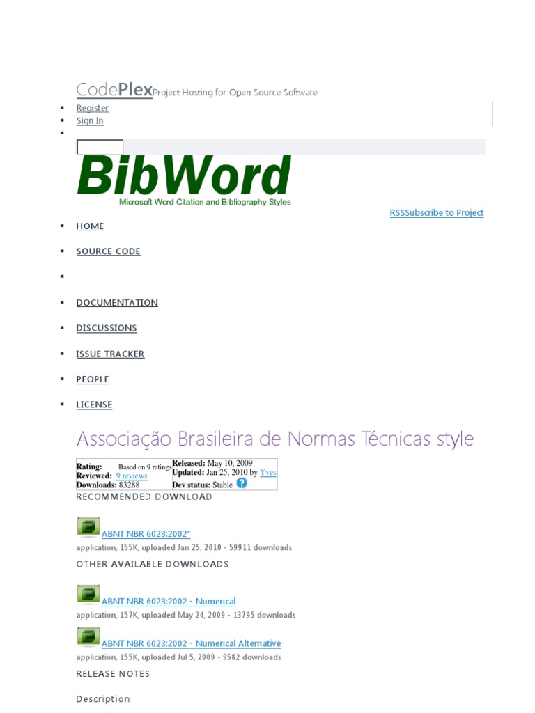 ABNT Word | PDF | Computing And Information Technology | Software