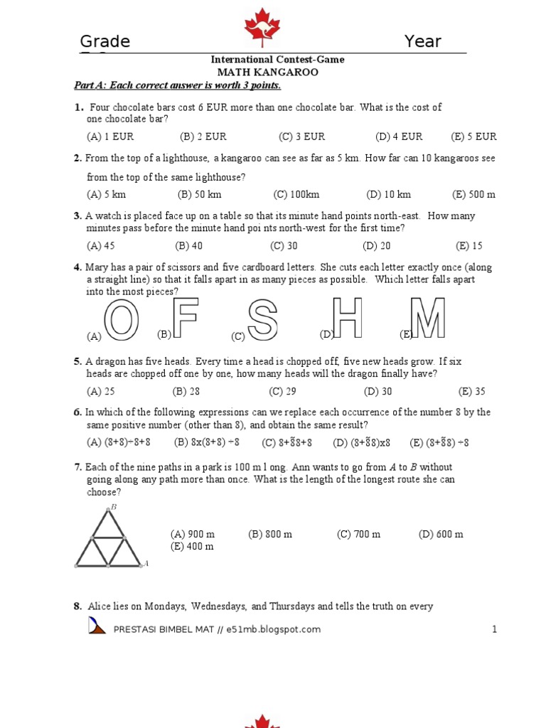 Kangaroo math | Triangle | Elementary Geometry