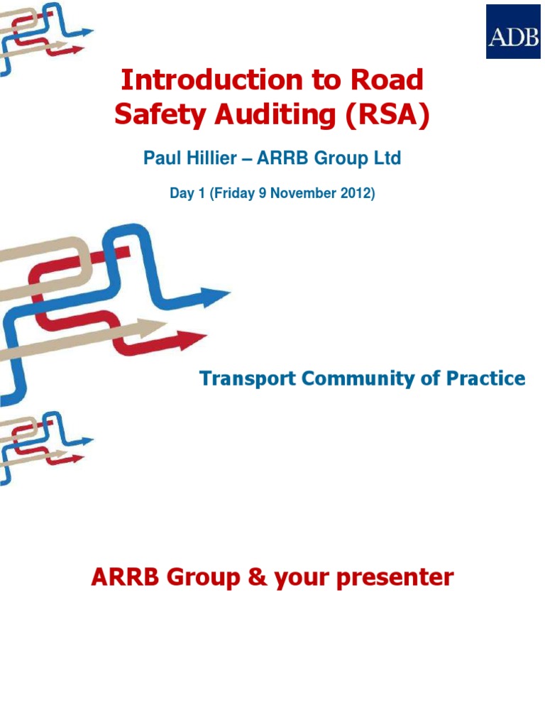 (T6) ARRB Introduction To Road Safety Audit Training - Day 1 | PDF ...