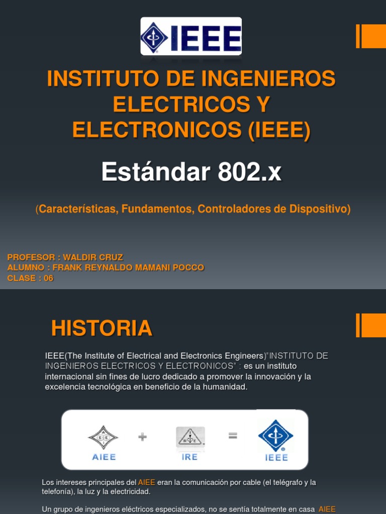 Instituto de Ingenieros Electricos y Electronicos Ieee | PDF | Red ...