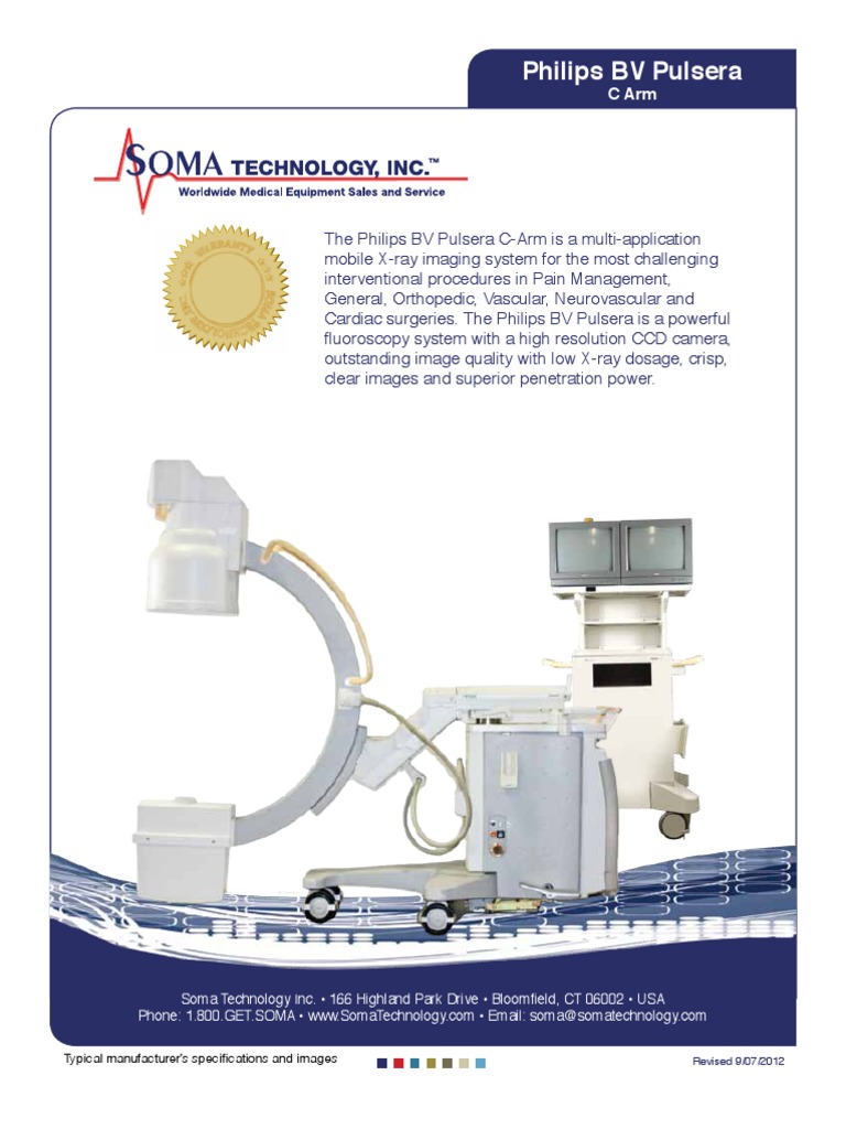 Philips BV Pulsera C-Arm Overview | PDF | Radiography | Camera