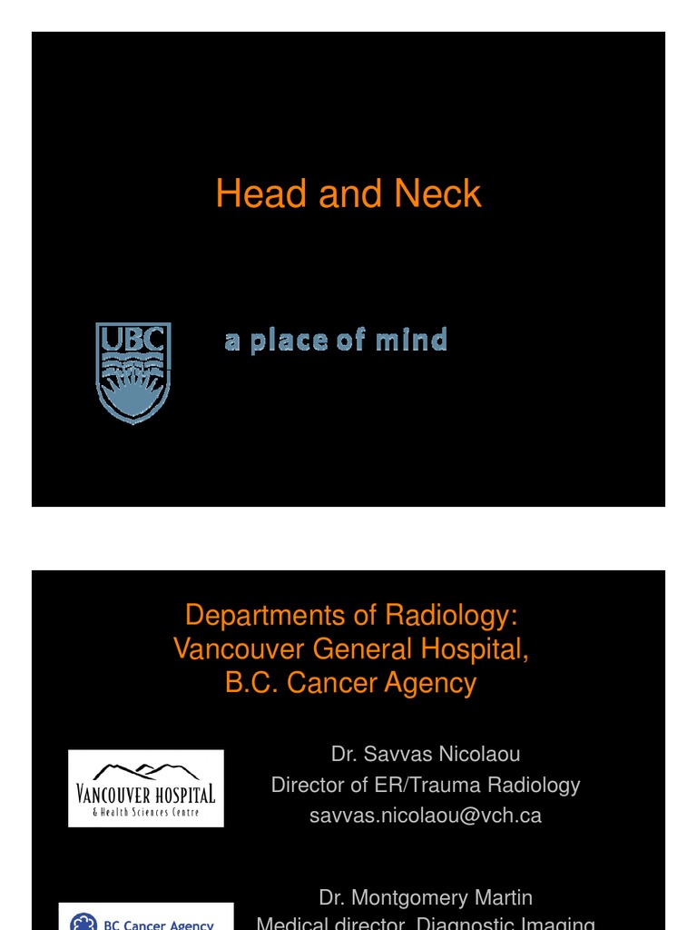 Lecture 12 Head & Neck Slides | PDF | Skull | Human Head And Neck