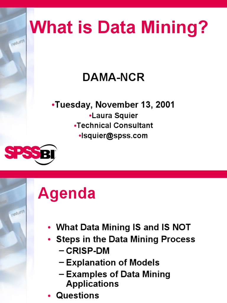 What Is Data Mining?: Dama-Ncr | PDF | Data Mining | Prediction