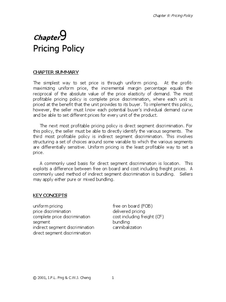 Pricing Strategies | PDF | Demand | Price Discrimination