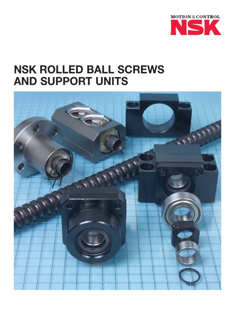 Rolled Ballscrew RBS Support Unit WBK NSK | PDF | Bearing (Mechanical ...
