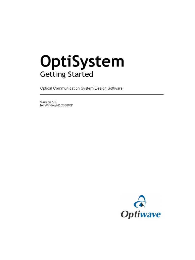 OptiSystem Getting Started | PDF