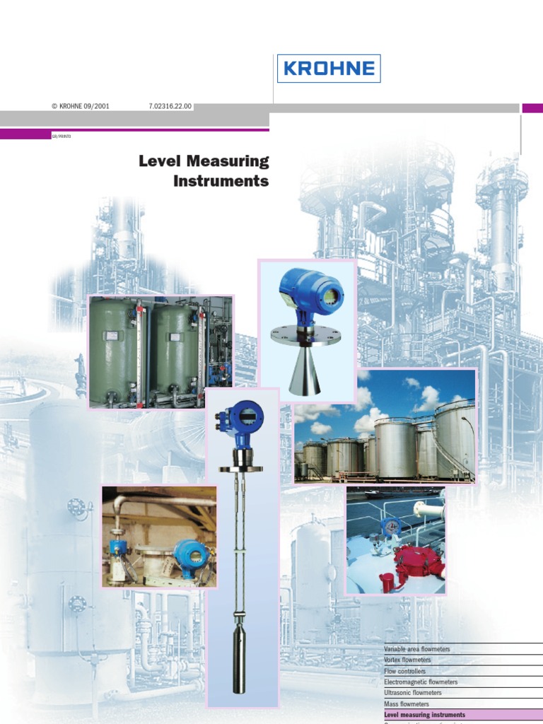 Level Measuring Instruments | PDF | Flow Measurement | Viscosity