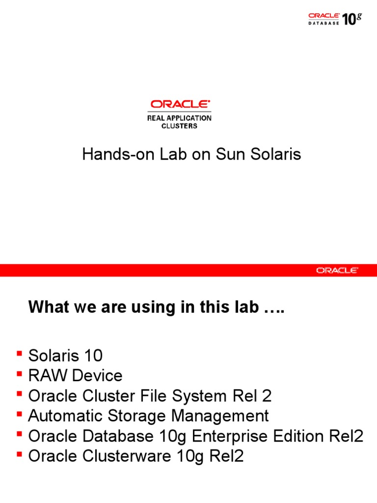 RAC Hands-On Sun | PDF | Superuser | Oracle Database