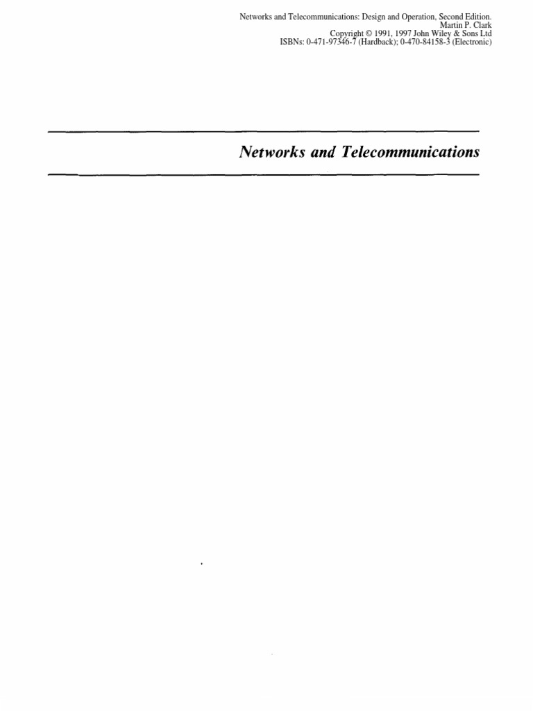 Networks and Telecommunications | PDF | Asynchronous Transfer Mode | Computer Network