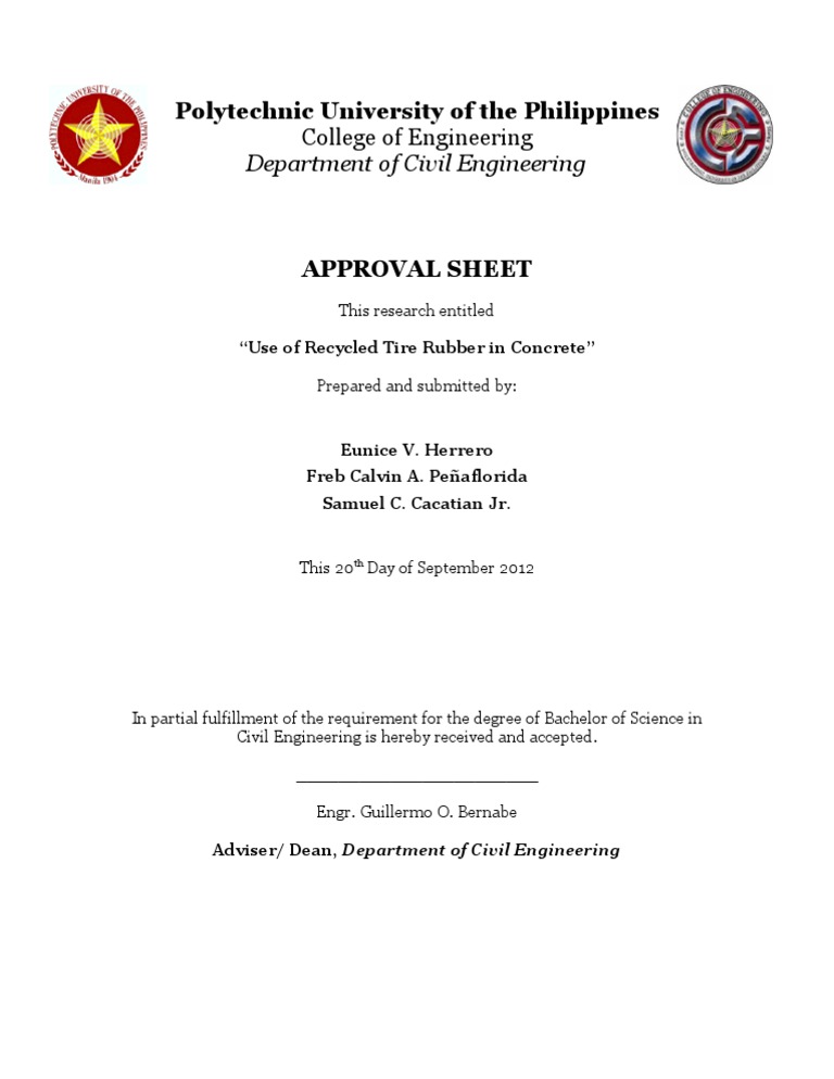 Research Title Approval Sheet | PDF