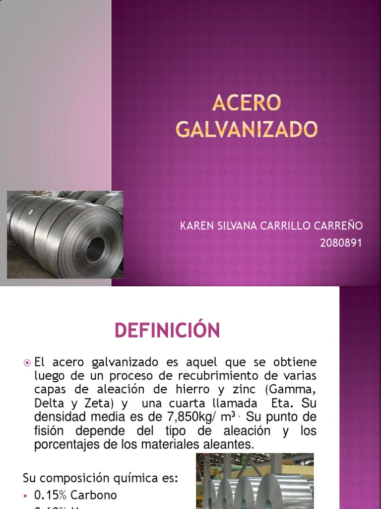 Acero Galvanizado | PDF | Acero | Aleación