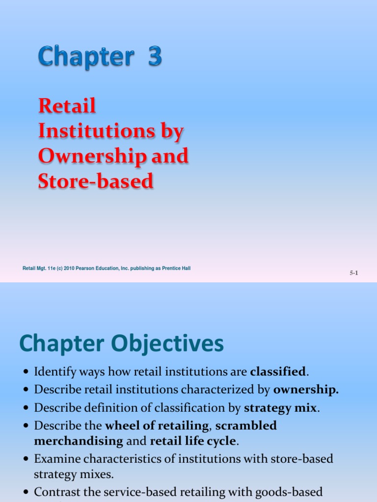 Chapter 3 - Retail Institutions by Ownership and Store-Based Strategy ...