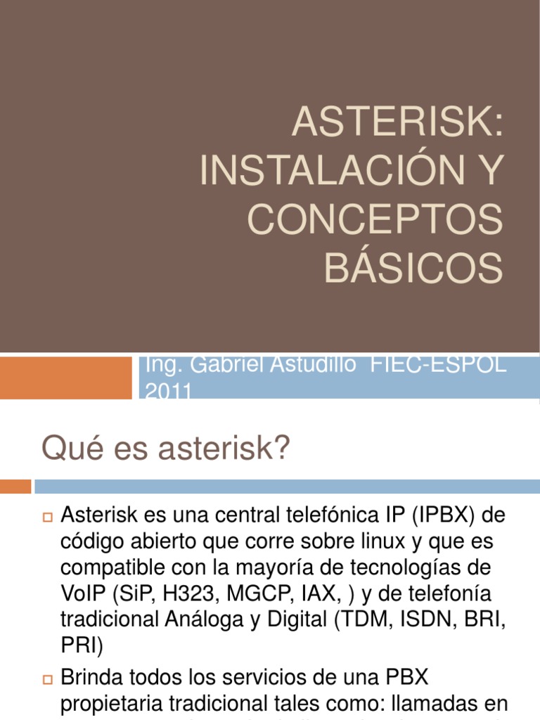 Svoip Asterisk 2011 P1 | PDF | Electrónica | Software