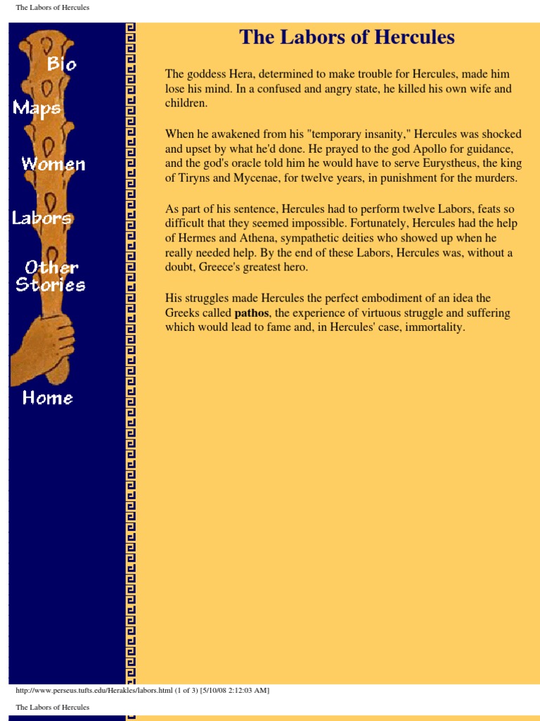 Labors of Hercules 12 Elements of Alchemy | PDF | Mythological Greek ...